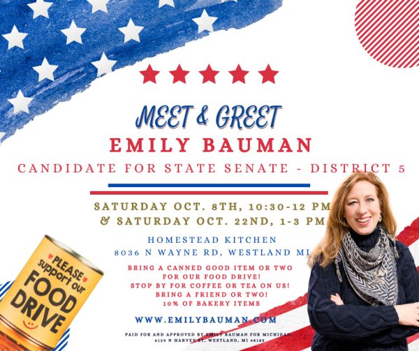 Emily Bauman for Michigan State Senate – Westland Meet & Greet / Food ...