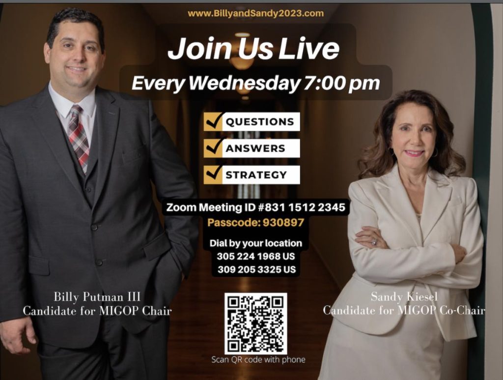 Billy Putman & Sandy Kiesel Campaign ZOOM - We The County